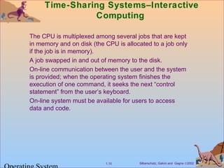 Galvin-operating System(Ch1) | PPT