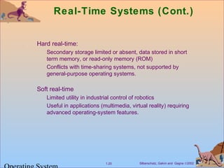 Galvin-operating System(Ch1) | PPT