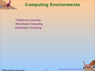 Galvin-operating System(Ch1) | PPT