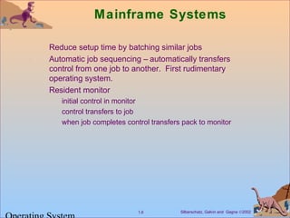 Galvin-operating System(Ch1) | PPT