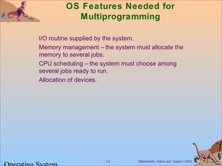 Galvin-operating System(Ch1) | PPT
