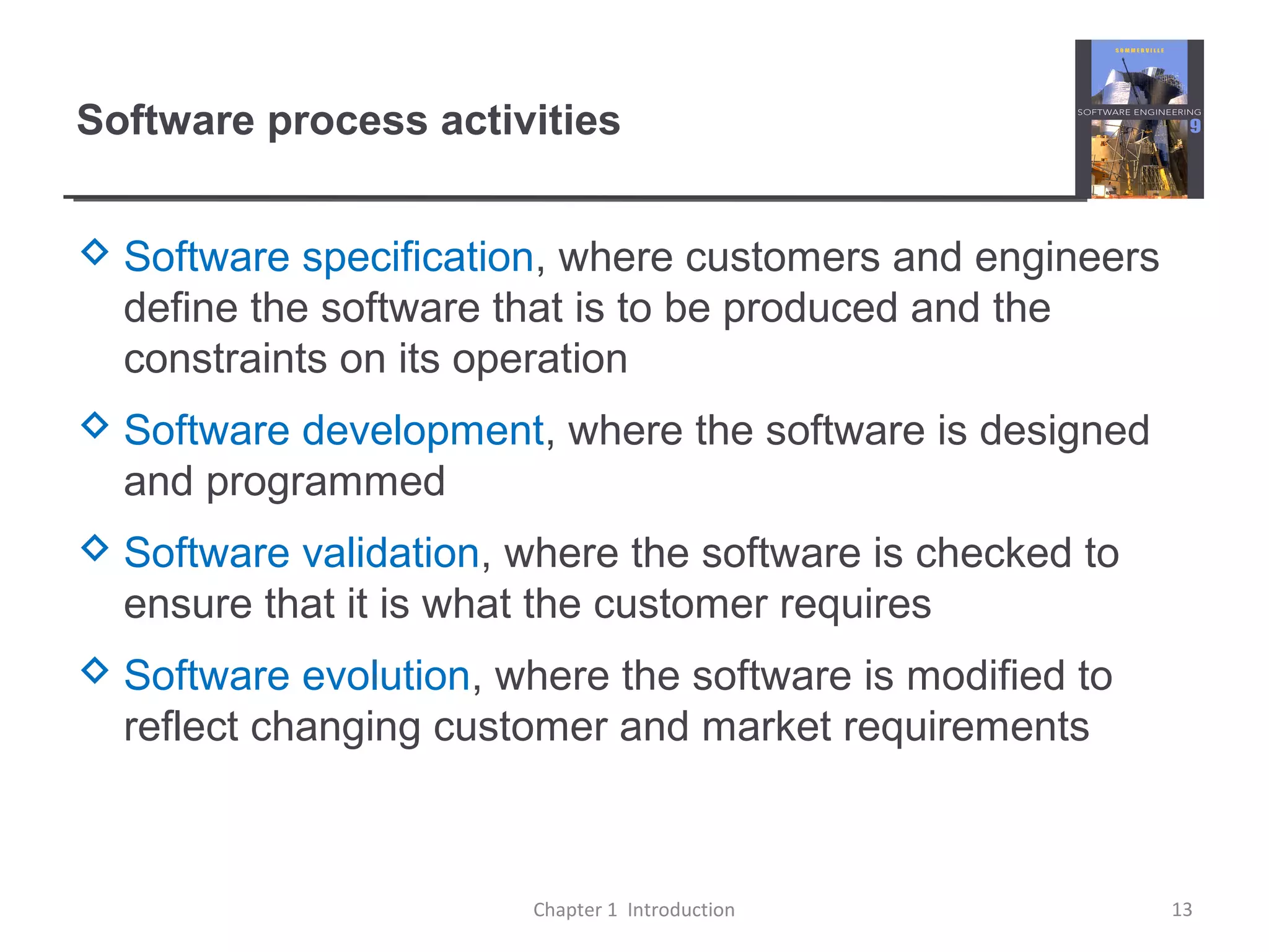 Ian Sommerville, Software Engineering, 9th Edition Ch1 | PPT