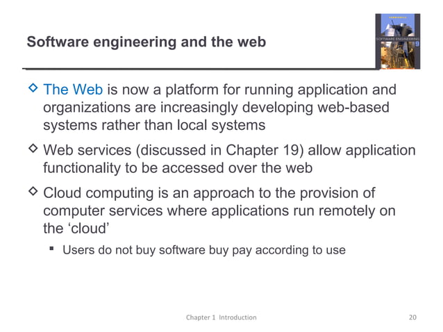 Ian Sommerville, Software Engineering, 9th Edition Ch1 | PPT ...