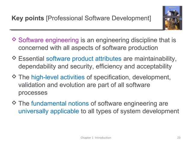 Ian Sommerville, Software Engineering, 9th Edition Ch1 | PPT ...