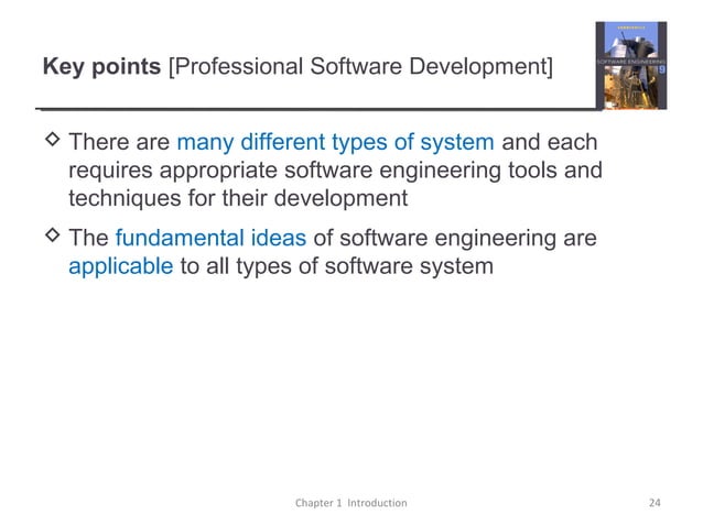 Ian Sommerville, Software Engineering, 9th Edition Ch1 | PPT ...