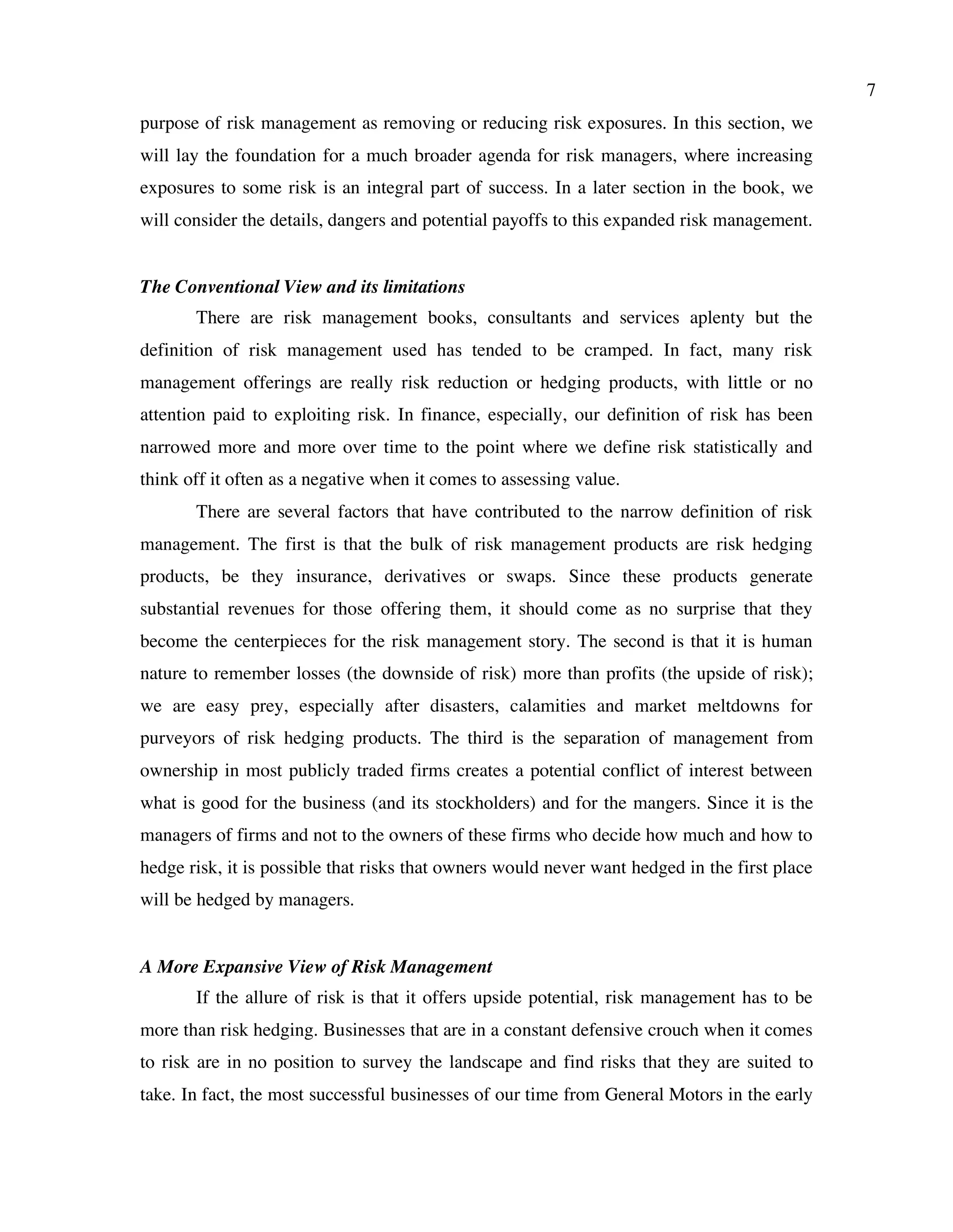 Damodaran Risk Management Ch1 | PDF