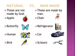 Natural and Man made things | PPTX