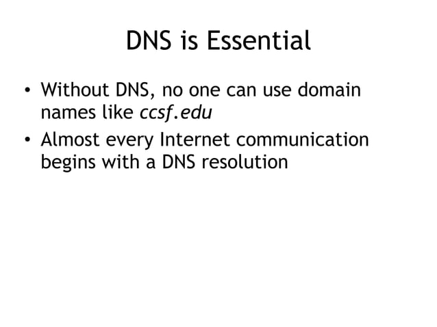 Cnit 40 1 The Importance Of Dns Security Pdf Computer Networking Computing