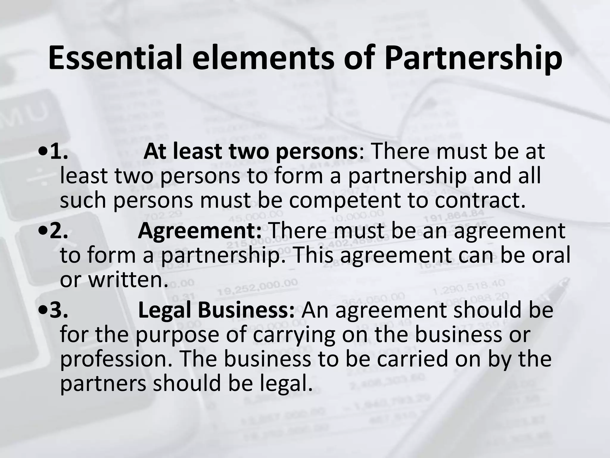Accounting for partnership part 1 | PPTX