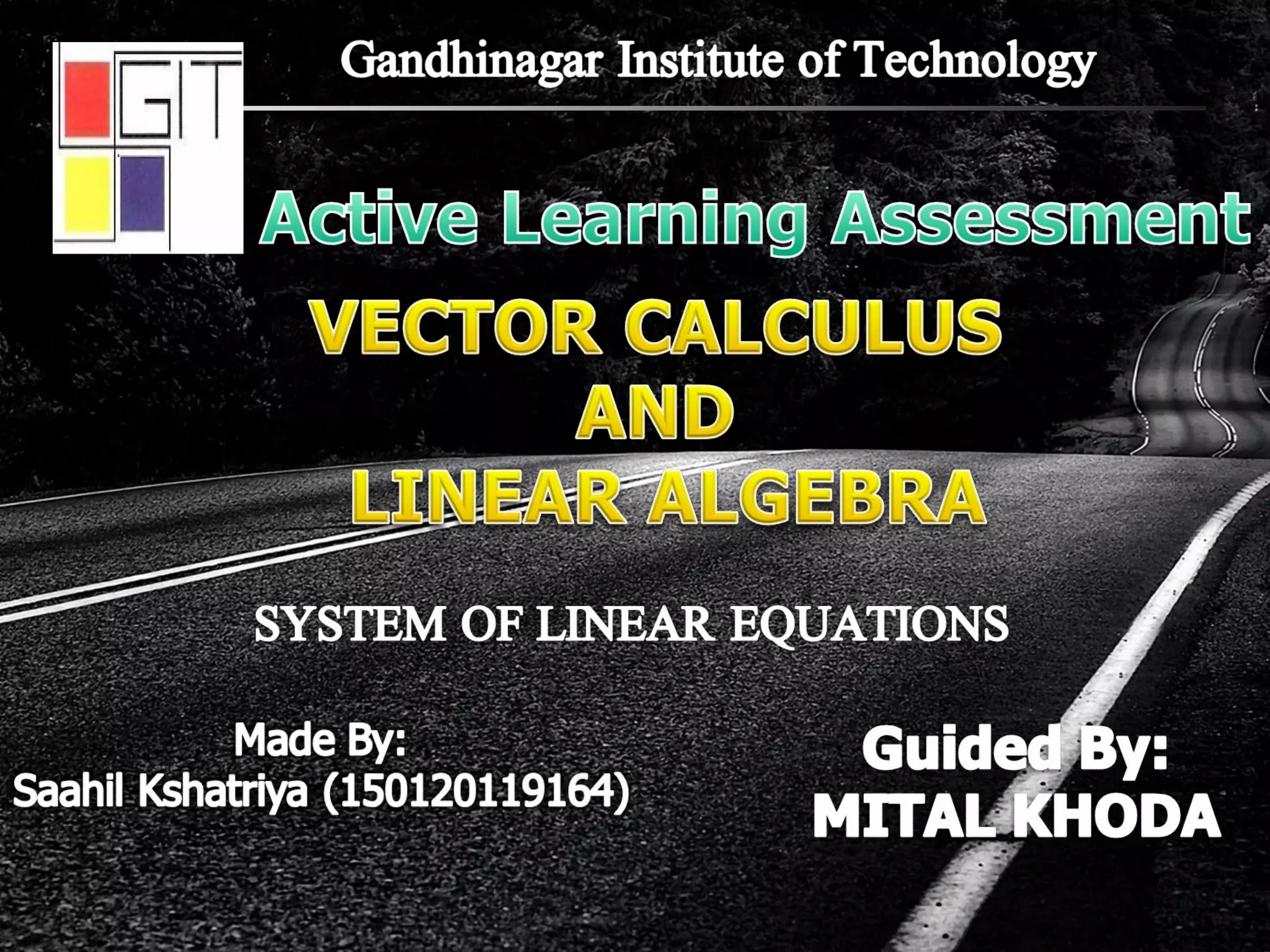 System Of Linear Equations Ppt