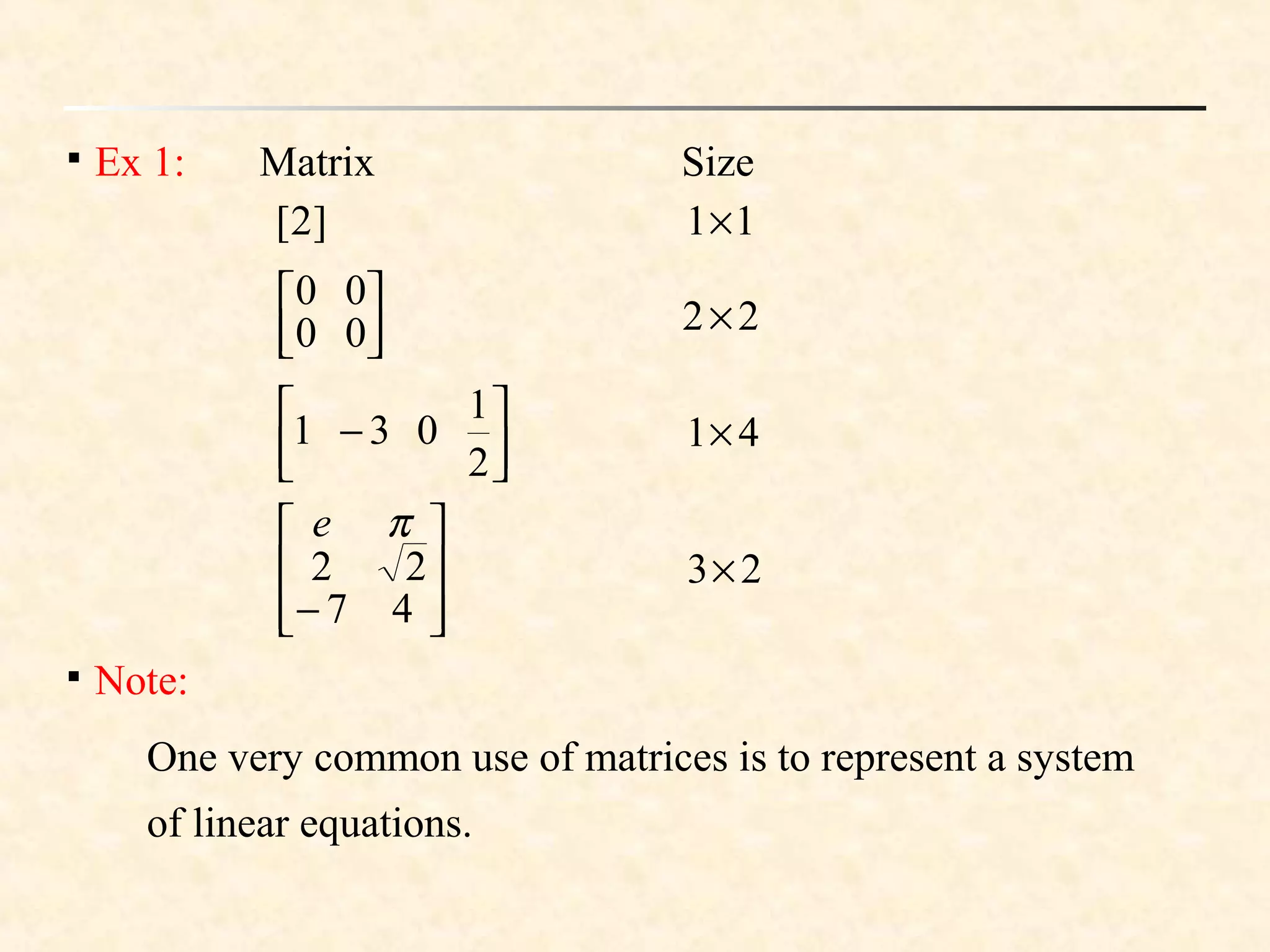 System Of Linear Equations Ppt