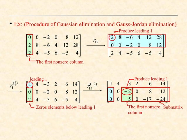 System Of Linear Equations | PPT