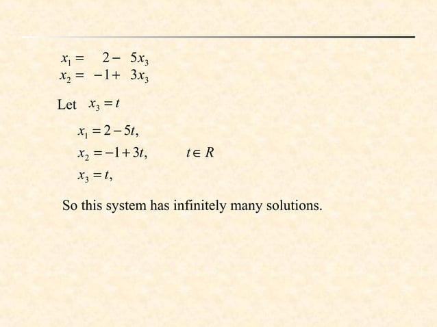 System Of Linear Equations | PPT