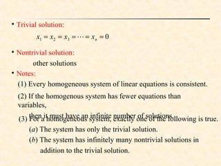 System Of Linear Equations | PPT