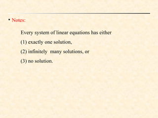 System Of Linear Equations | PPT