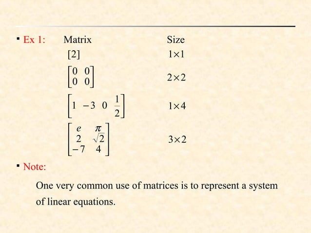 System Of Linear Equations | PPT