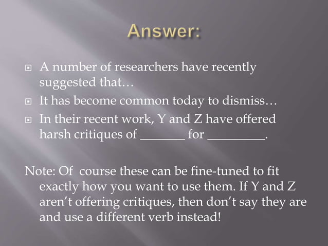 They Say, I Say: Chapter 1 | PPTX | Education