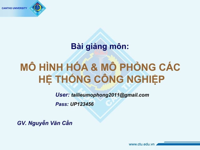 Chương 1. GiỚI THIỆU VỀ MÔ PHỎNG | PPT