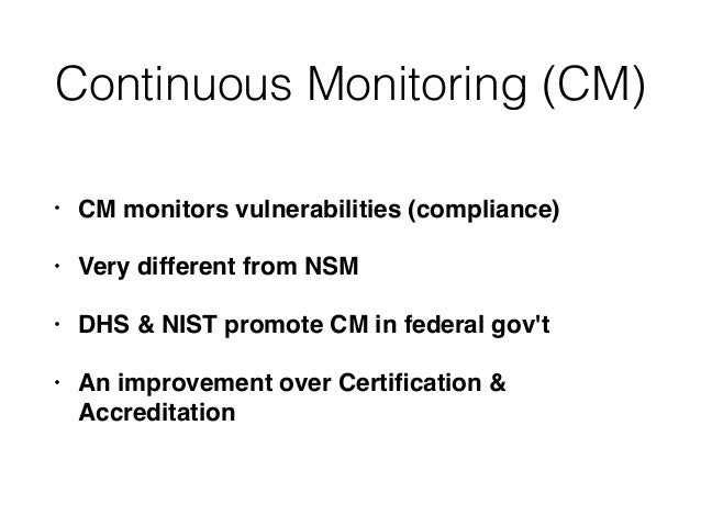 1 Network Security Monitoring Rationale