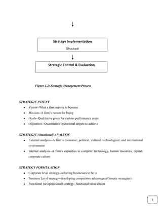 strategic management chapter 1 | PDF