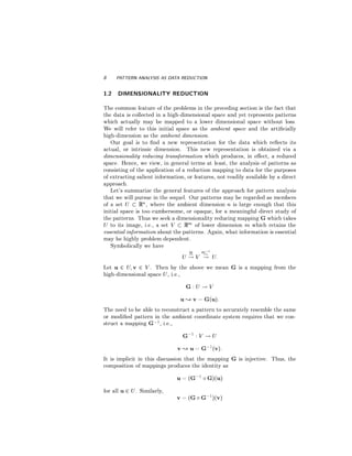 Capitulo 1. Pattern Analysis as Data Reduction | PDF