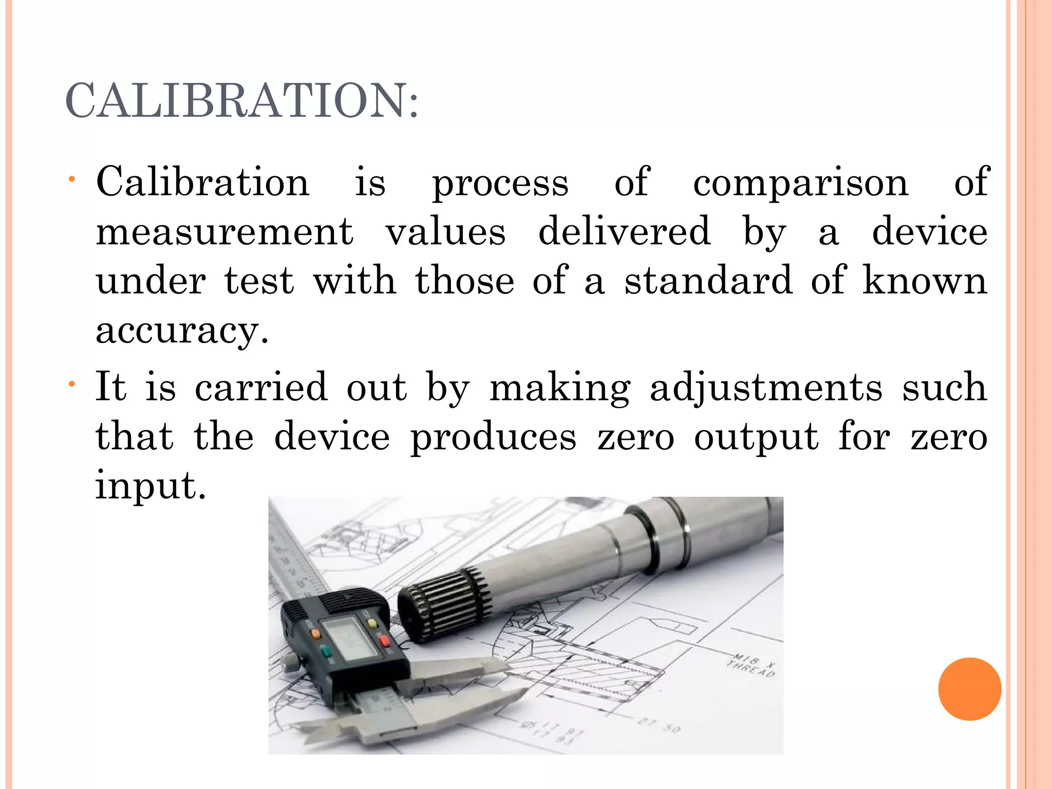 introduction to Mechanical Measurement and Metrology. | PPT