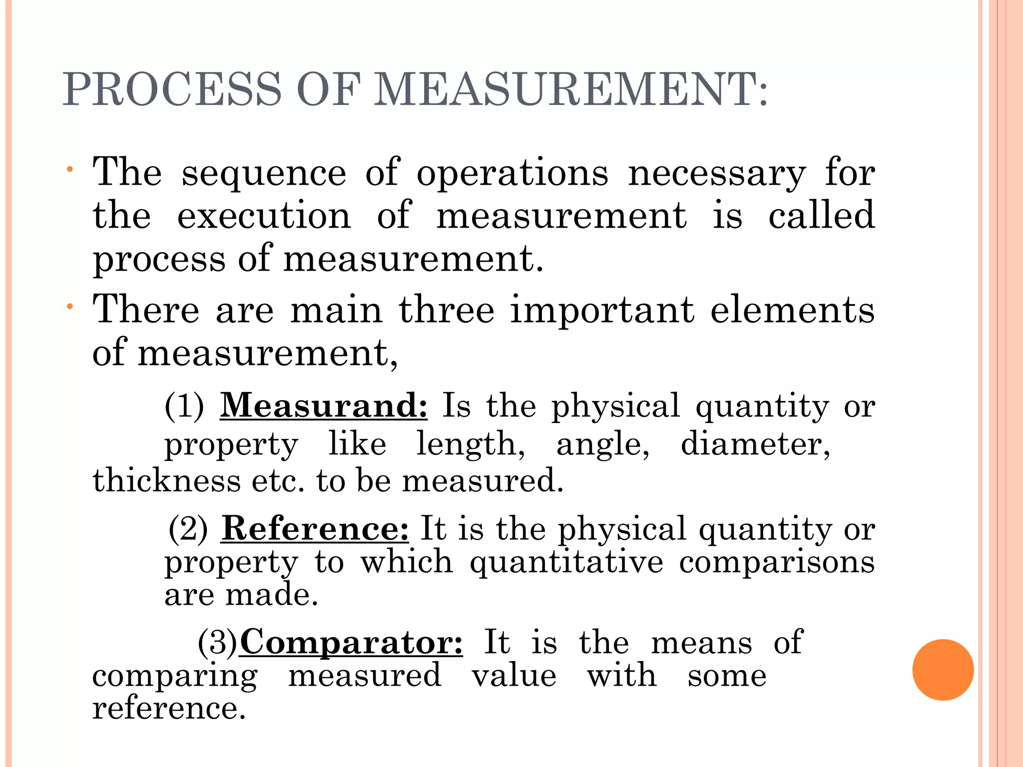 introduction to Mechanical Measurement and Metrology. | PPT