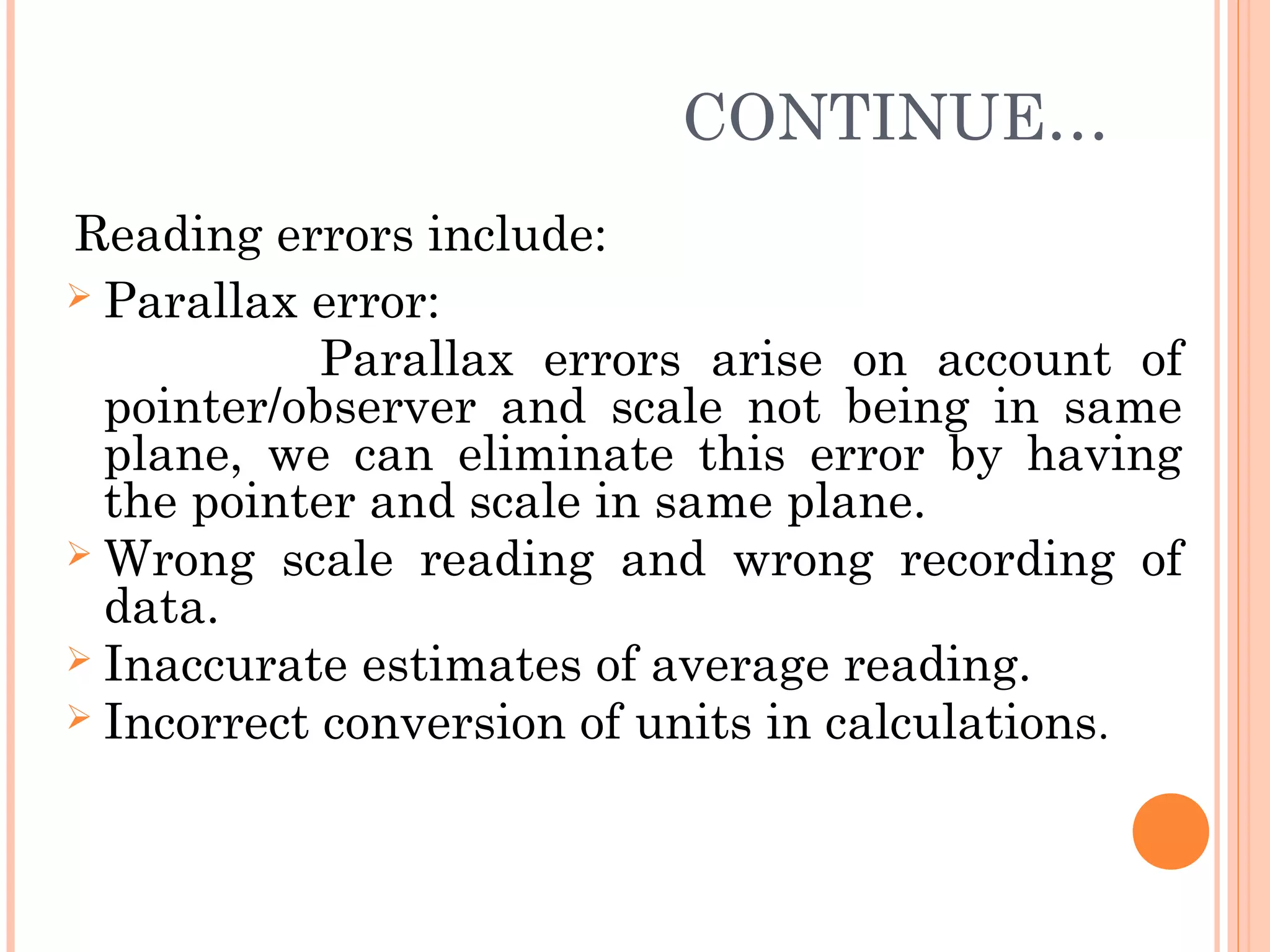 introduction to Mechanical Measurement and Metrology. | PPT