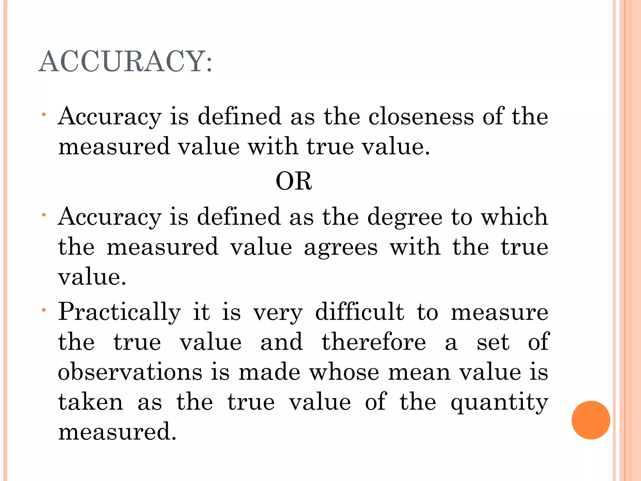 introduction to Mechanical Measurement and Metrology. | PPT