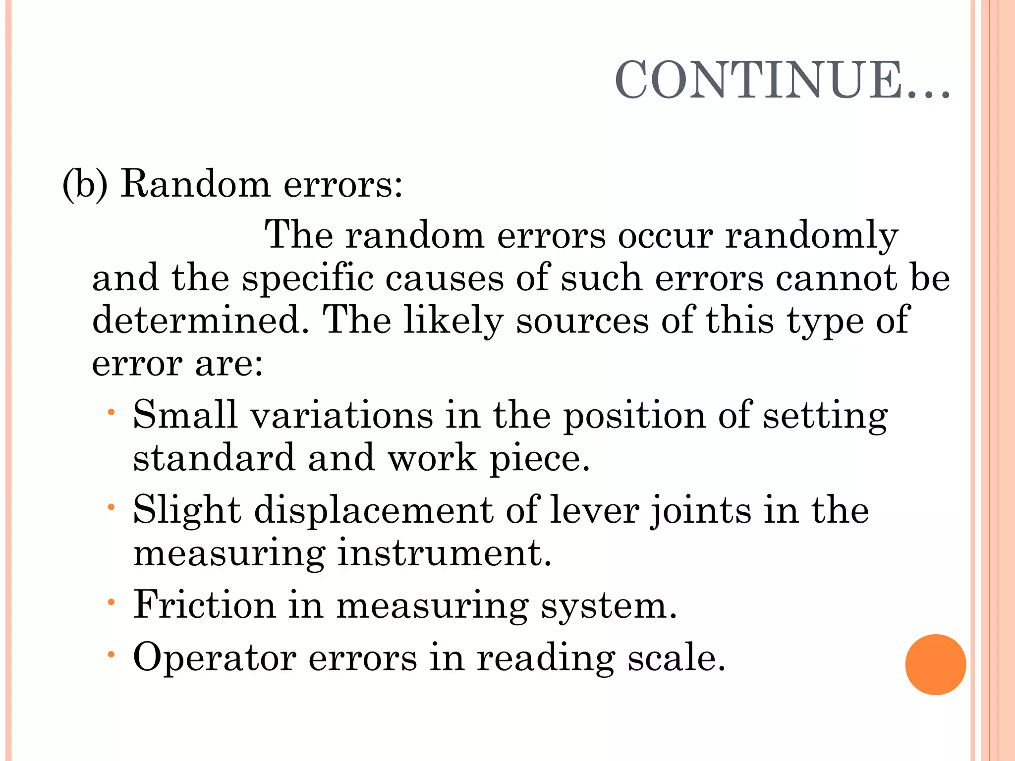 introduction to Mechanical Measurement and Metrology. | PPT