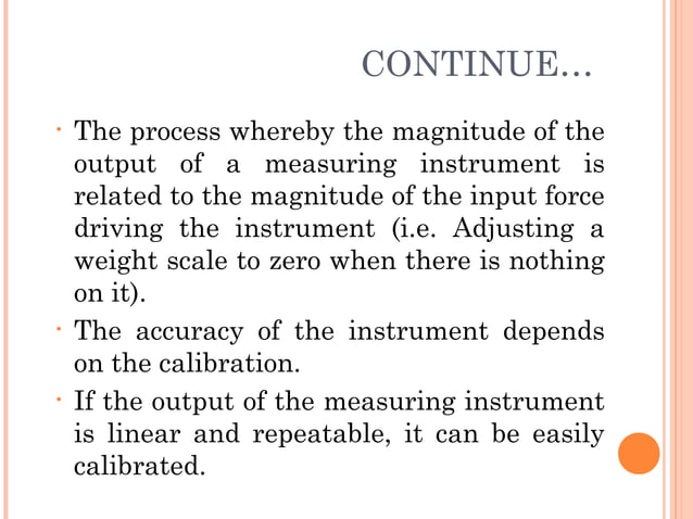 introduction to Mechanical Measurement and Metrology. | PPT