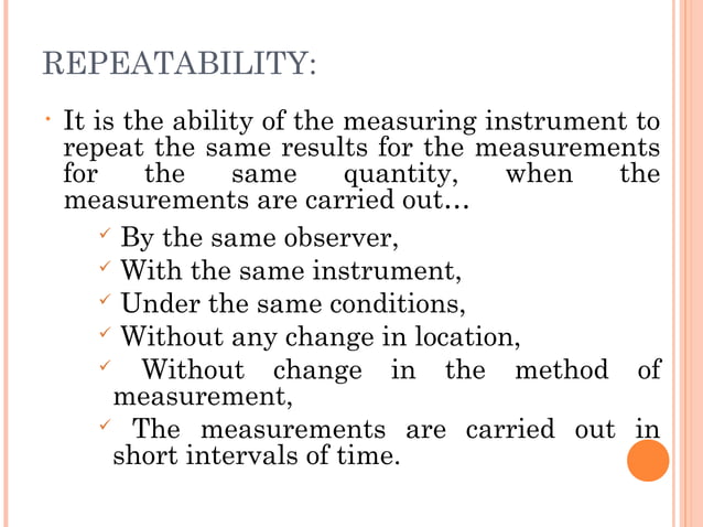 introduction to Mechanical Measurement and Metrology. | PPT
