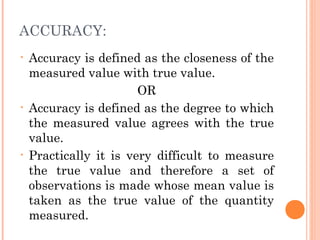 introduction to Mechanical Measurement and Metrology. | PPT