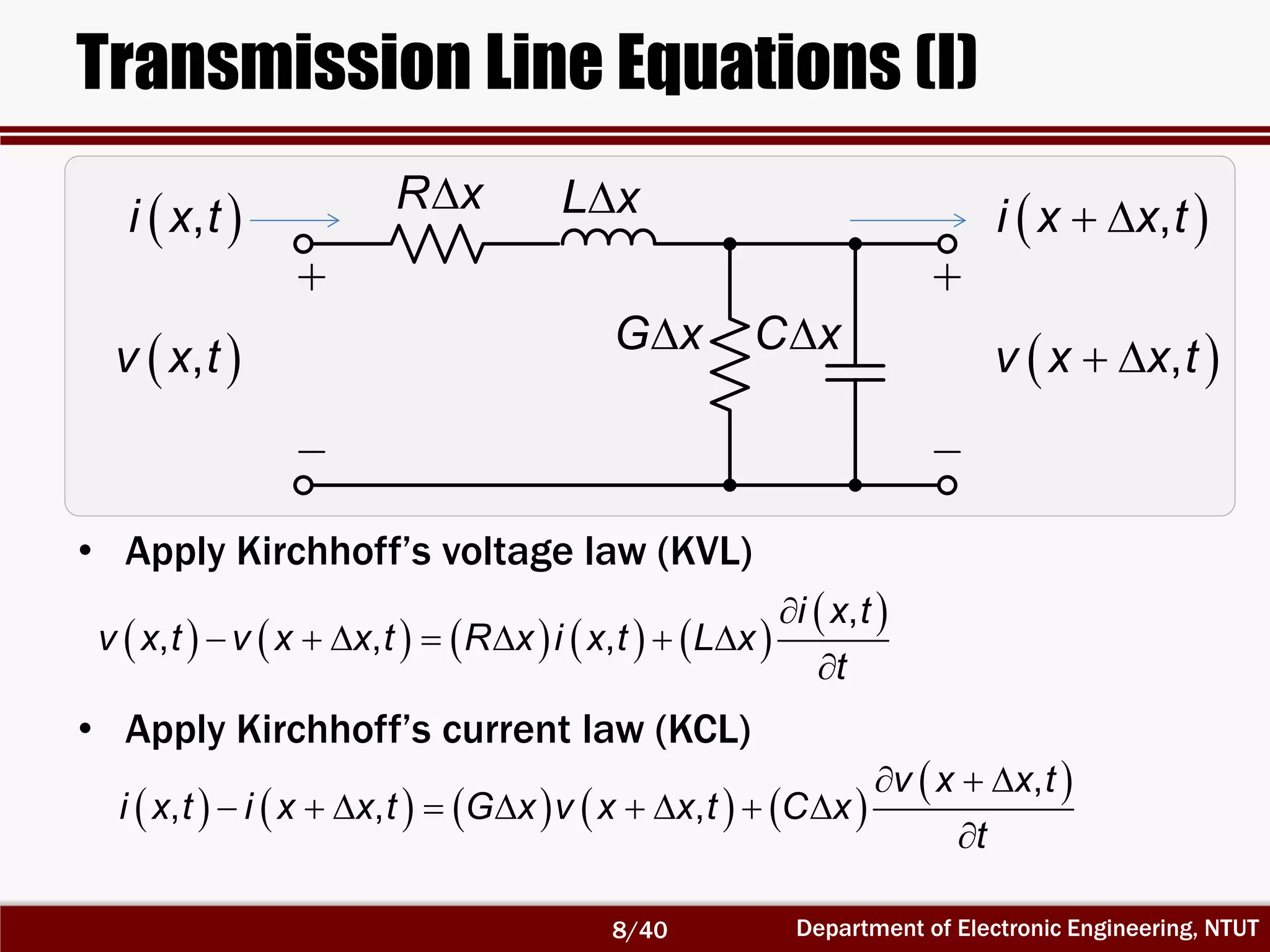 RF Circuit Design - [Ch1-2] Transmission Line Theory | PDF