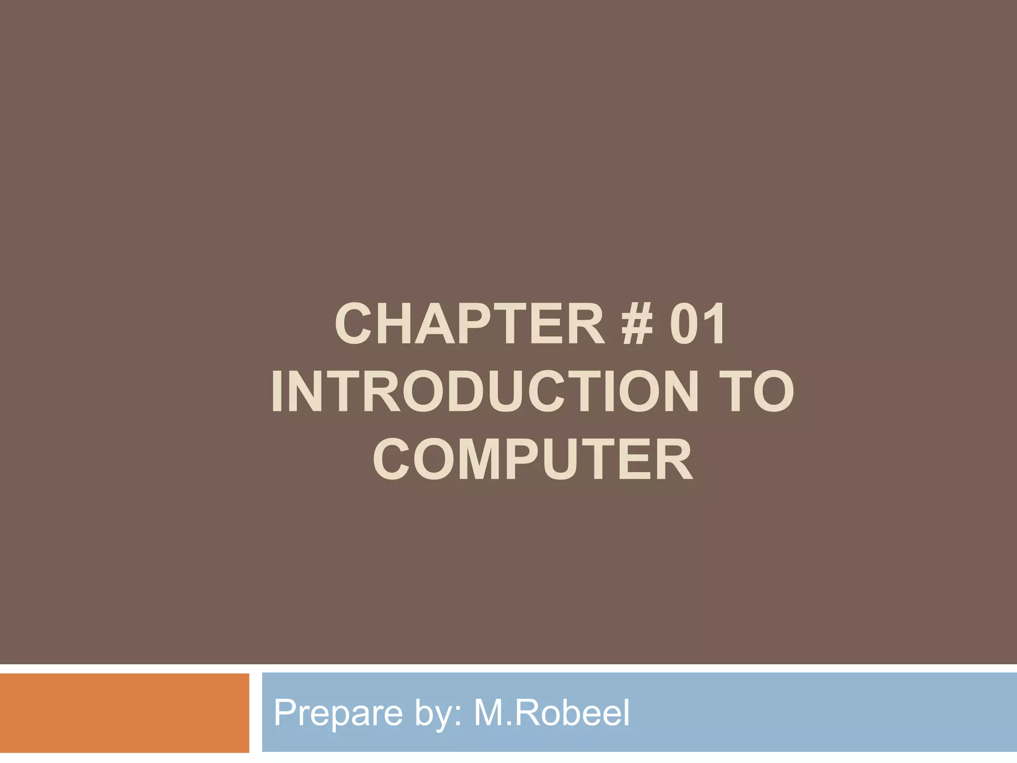 Introduction to computer | PPT | Internet | Computing