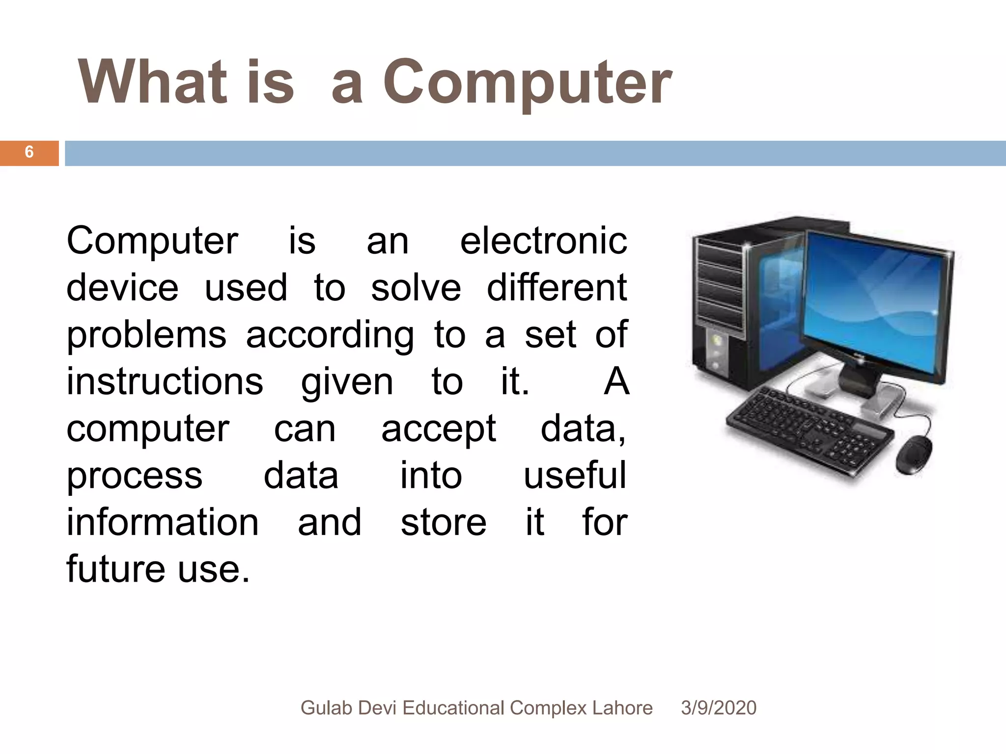 Introduction to computer | PPT