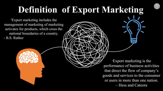 Introduction to export marketing | PPTX | Business Administration ...