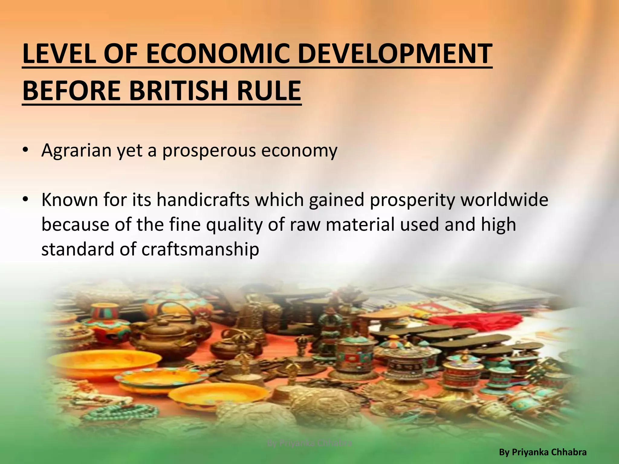 Indian Economy on the Eve of Independence | PPTX