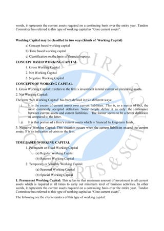 WORKING CAPITAL MANAGEMENT | PDF