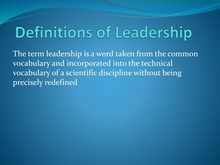 Ch 1. Leadership fundamentals | PPTX