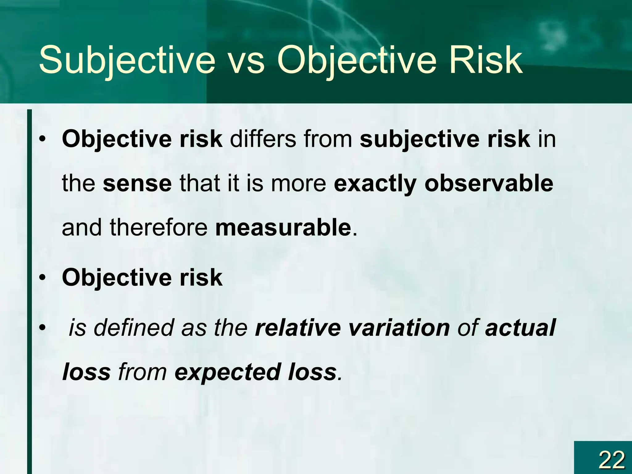 Introduction to risk management for economic | PPT