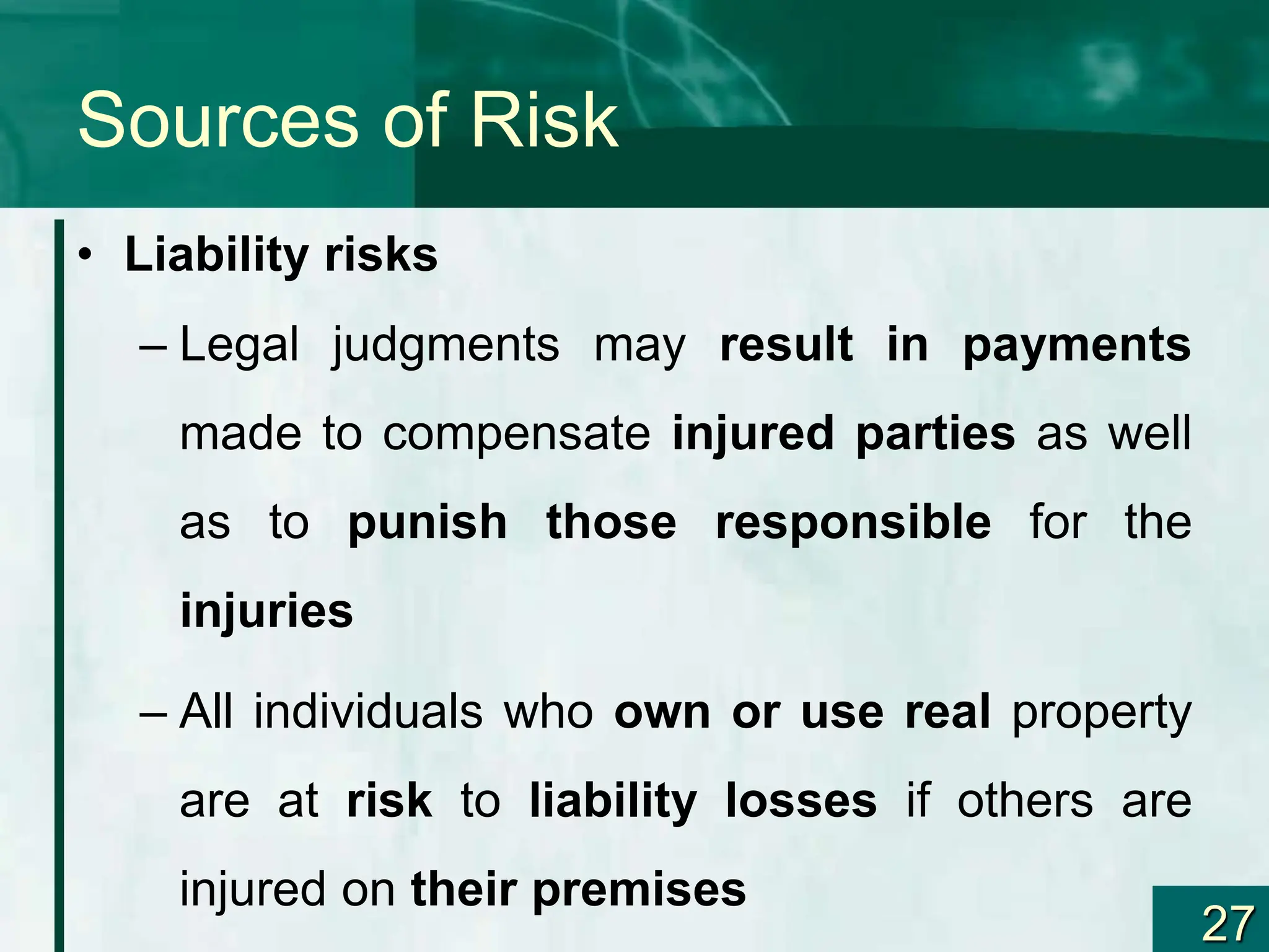 Introduction to risk management for economic | PPT