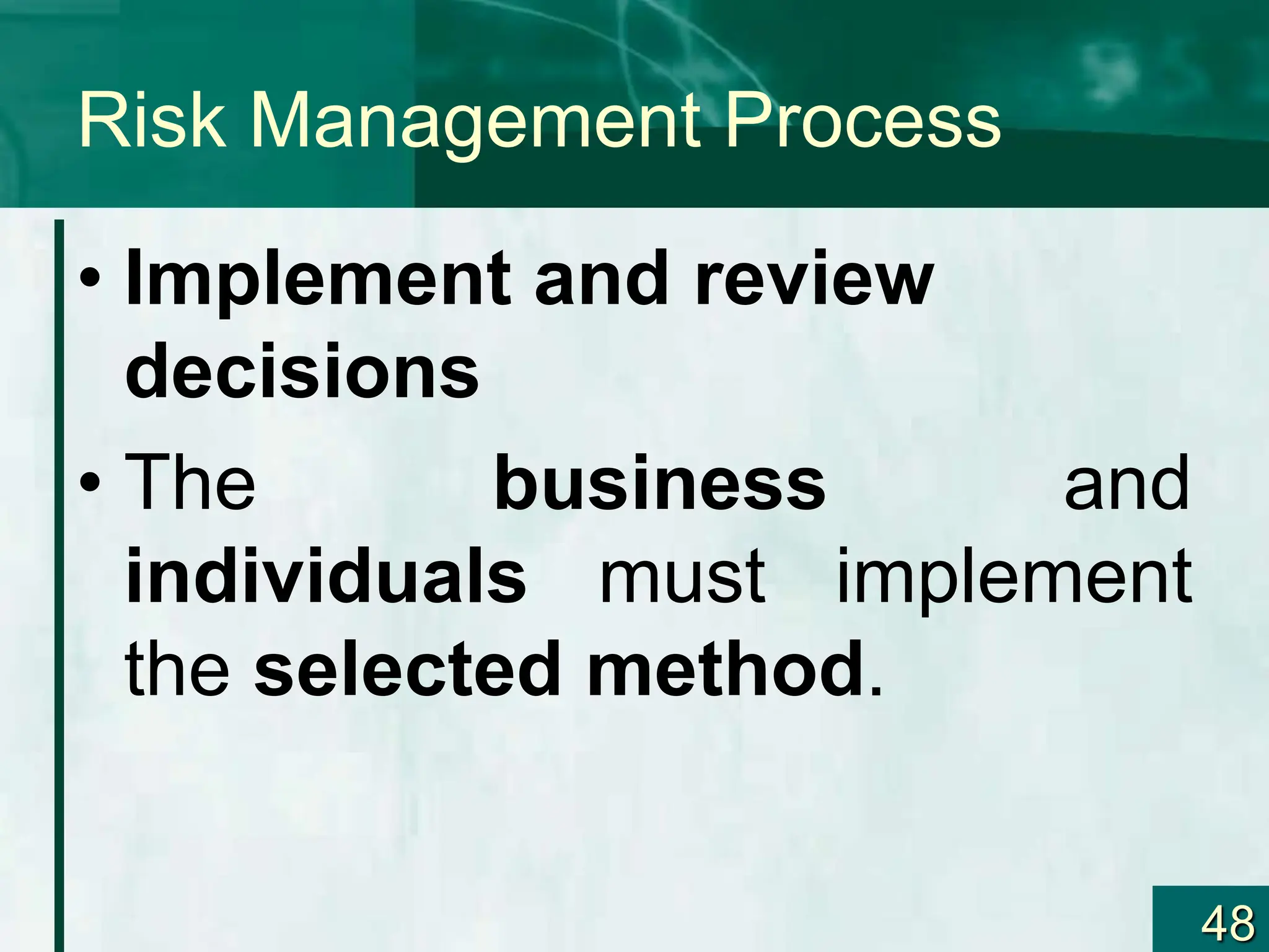Introduction to risk management for economic | PPT