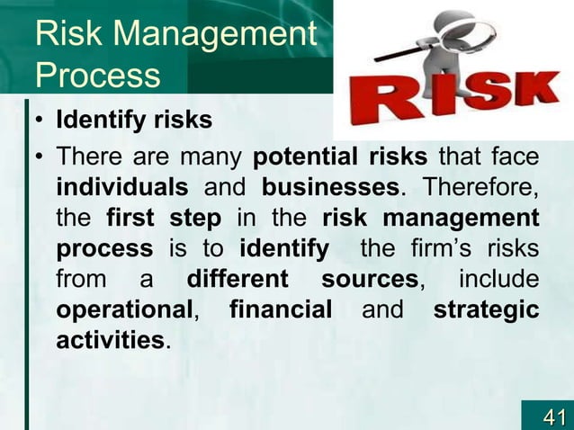 Introduction to risk management for economic | PPT