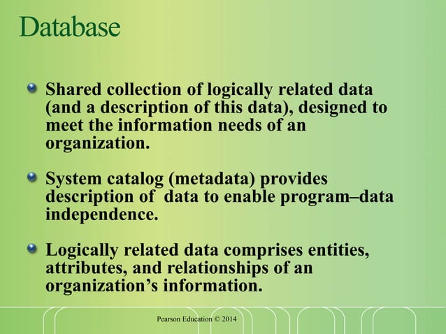 database systems and concepts for engineers | PPT