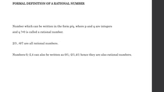 Understanding Rational Numbers in Mathematics | PPTX