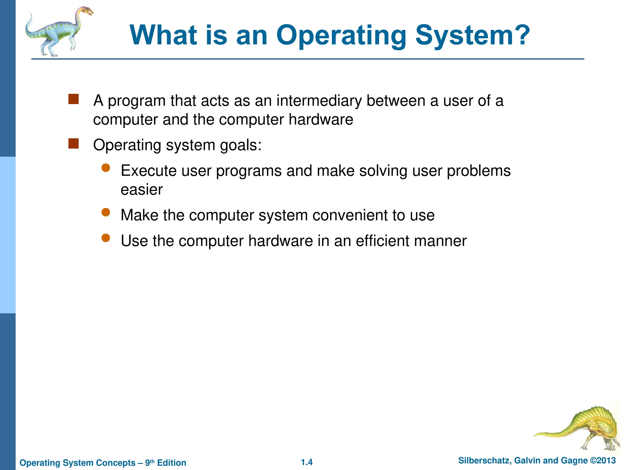 operating system galvin chapter 1 slides | PPT