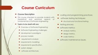 software engineerning maetrial for developing | PPT