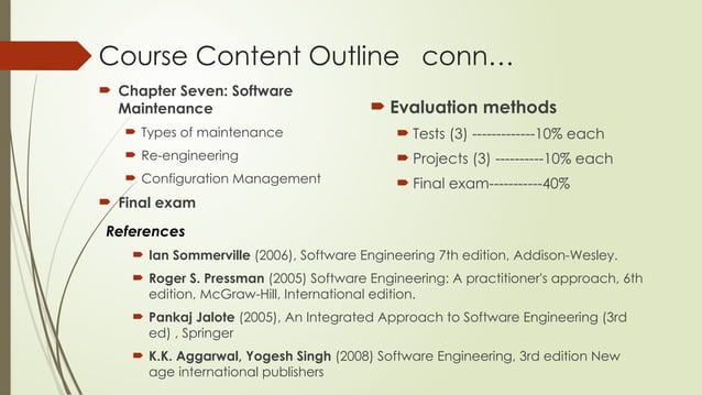 software engineerning maetrial for developing | PPT