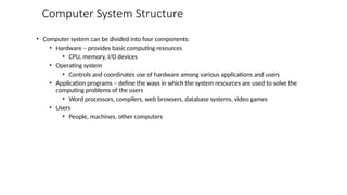 introduction to operating systems and services.pptx | Operating Systems | Computer Software and ...